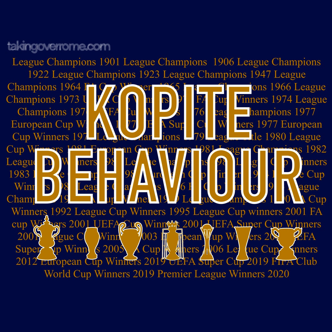 KOPITE BEHAVIOUR Navy T-shirt Liverpool FC – Taking Over Rome
